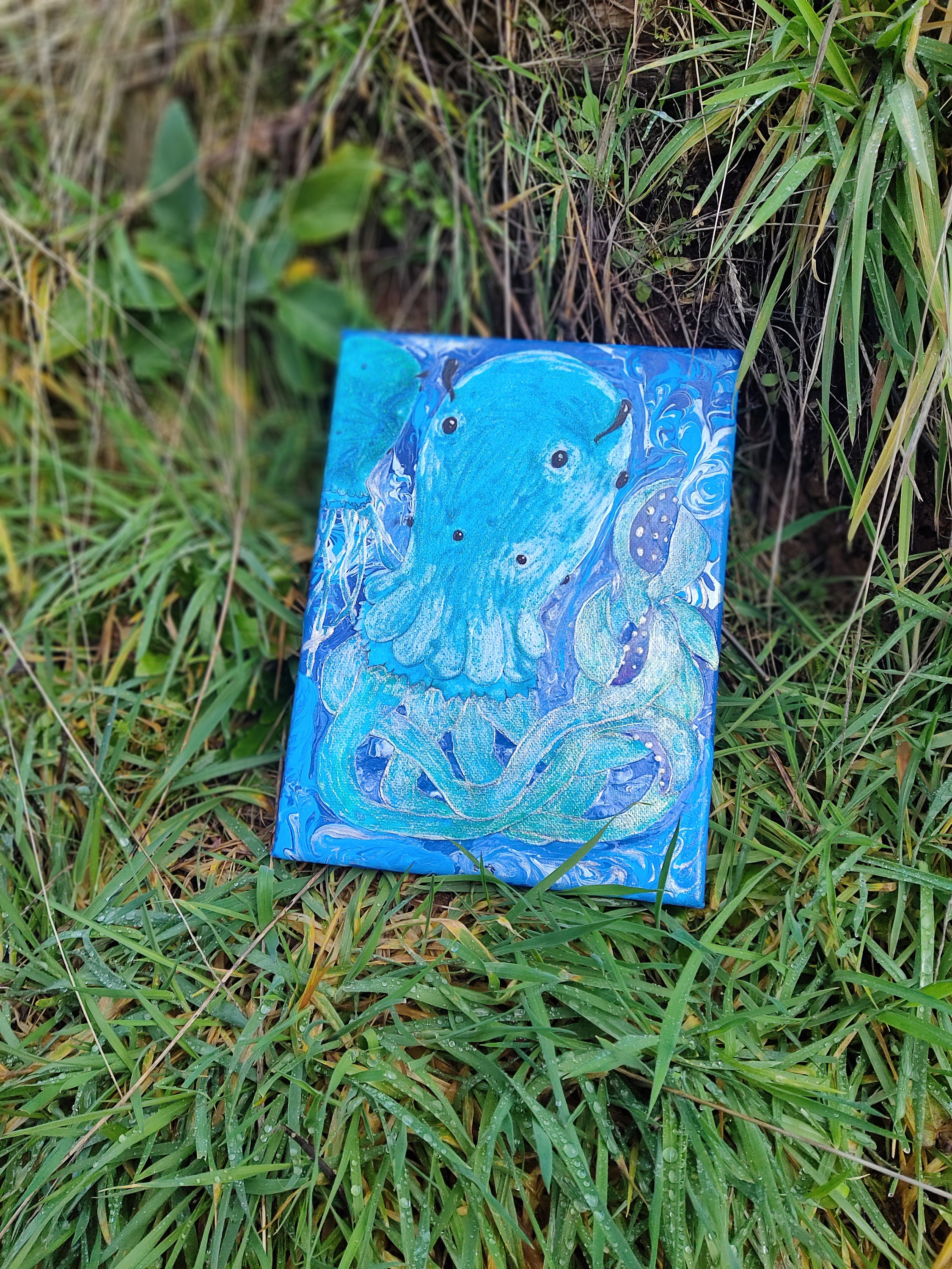 Ocean Creature Jellyfish Box Blue Ocean Fantasy Magic Mythology ...