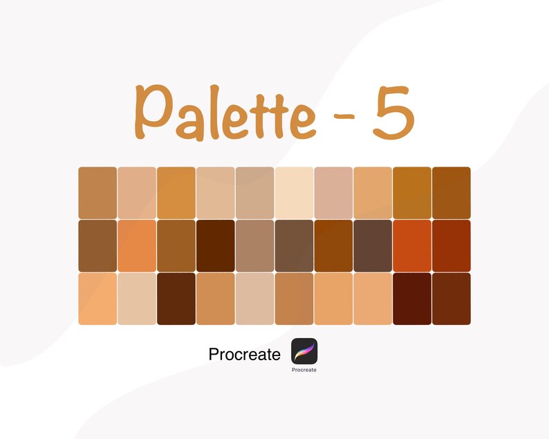 Procreate Colors - Palette - 5 - Illustration Colors - Digital Drawing ...