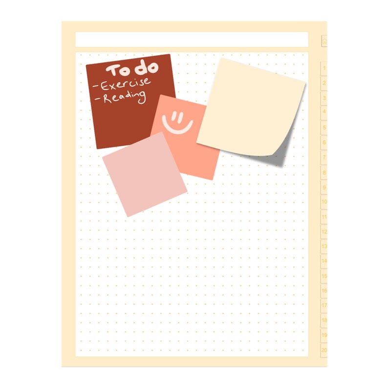 Goodnotes Boho Sticky Notes - Digital Stickers - 20 Colors - Precropped ...
