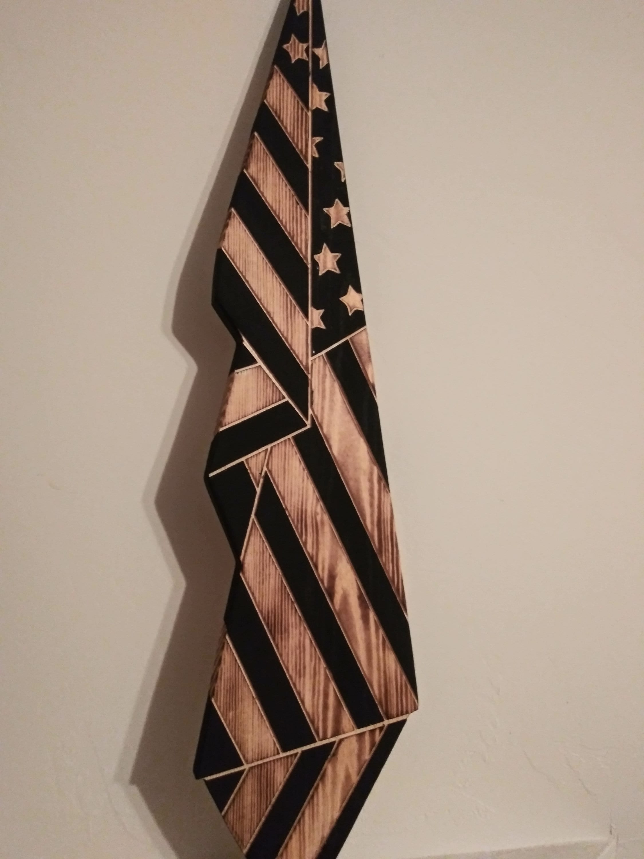 Handmade Vertical Wooden Flag - Rustic Patriotic Decor - Made to Order ...