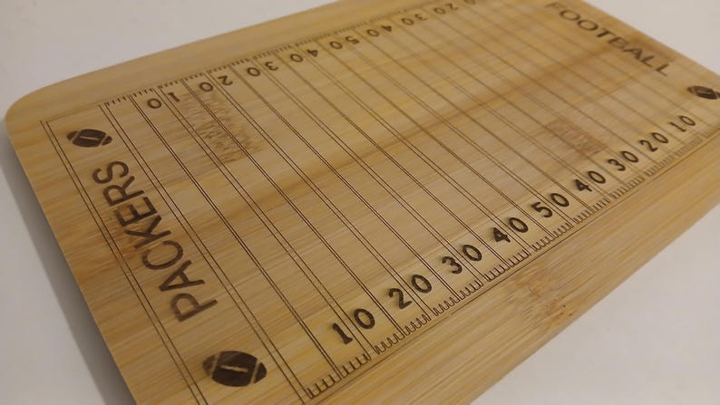 Customized Wooden Laser-engraved Football Field Sign – Wall Art ...