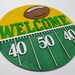Football Wood Round Door Sign, Door Hanger, Sign for the Porch, Porch ...