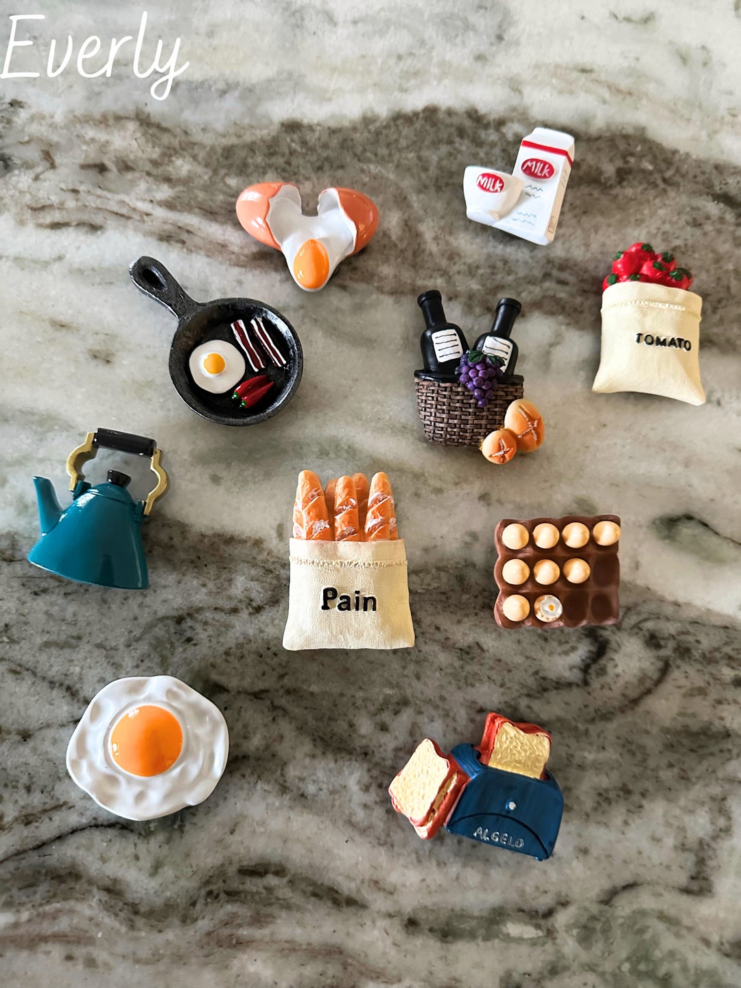 5-set Cute Food Themed Refrigerator Magnets Fridge Magnet Custom ...