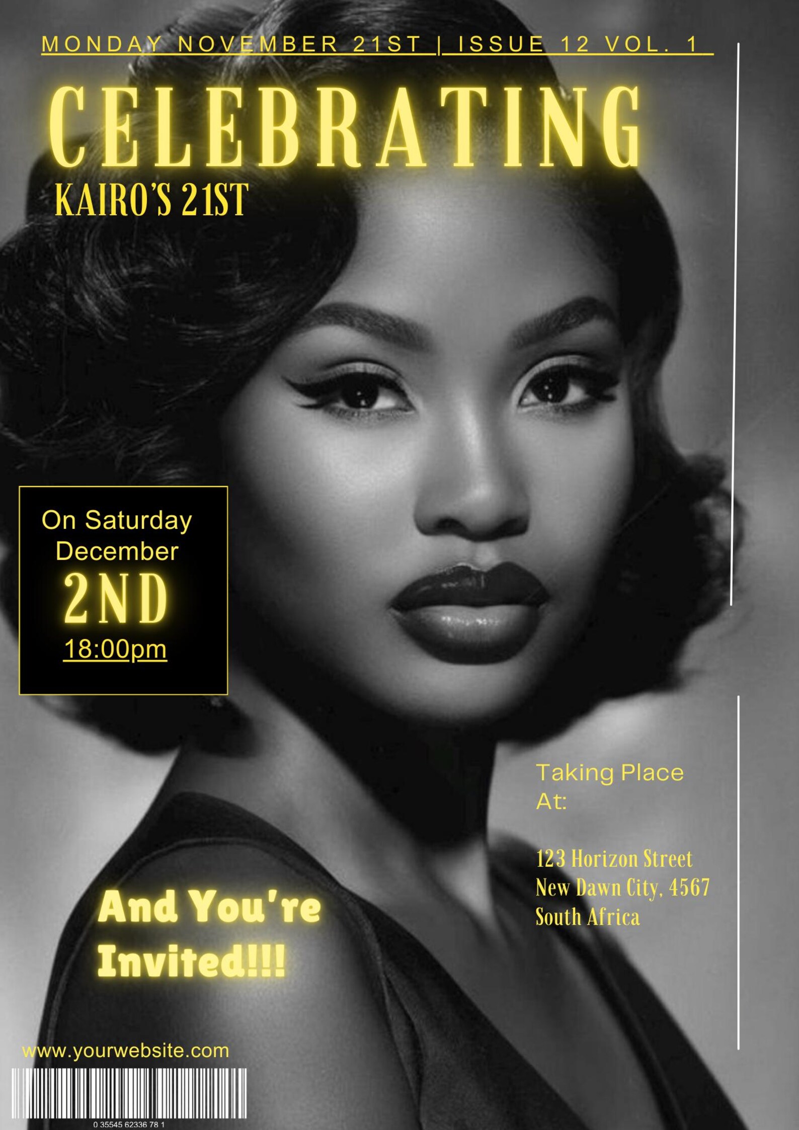 Video Magazine Invitation | Vogue Magazine | Bestie Newspaper ...