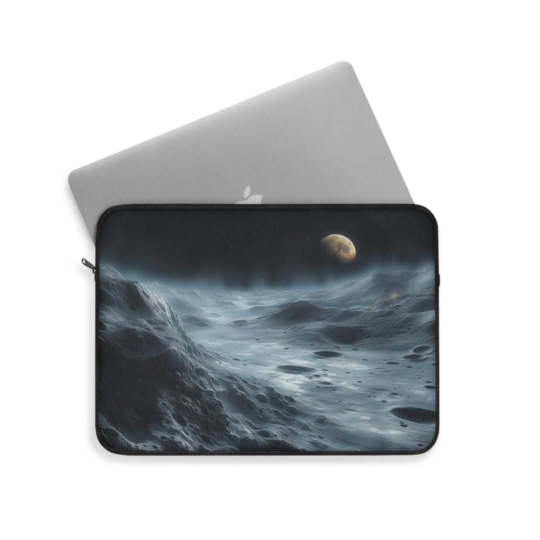 Laptop Sleeve,moon Surface, Crater Sleeve, Space Laptop, Lunar Canvas ...