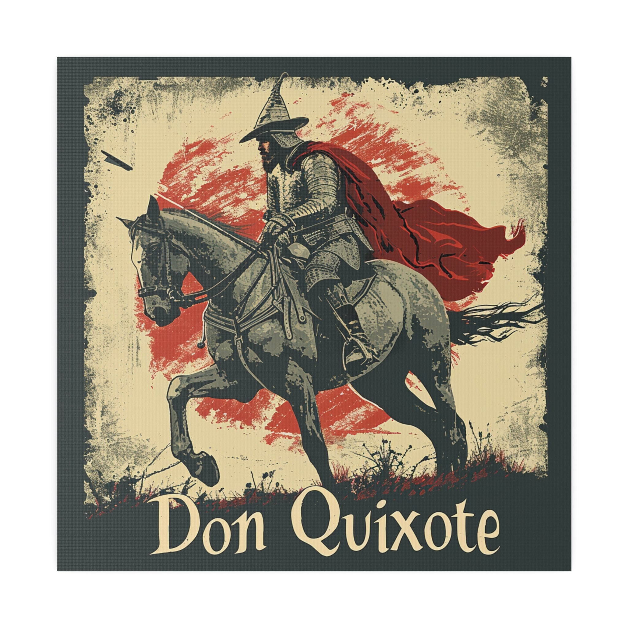 Don Quixote Art, Knight Canvas, Cervantes Inspired, Epic Tale Print ...