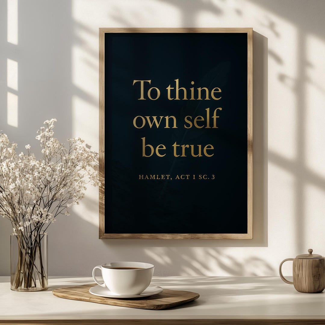 Rolled Posters, Shakespeare Quote Print, Literary Poster, Inspirational ...