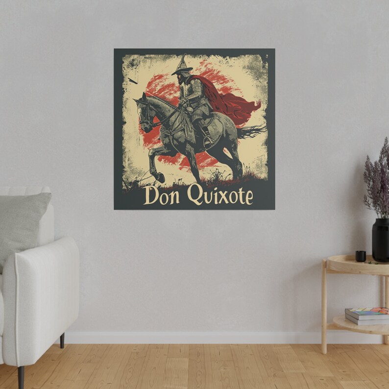 Don Quixote Art, Knight Canvas, Cervantes Inspired, Epic Tale Print ...