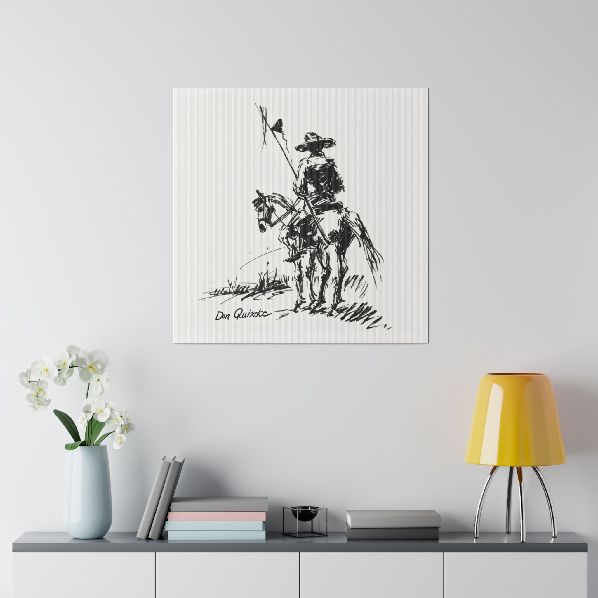 Don Quixote Sketch, Ink Drawing, Knight Art, Cervantes Work, La Mancha ...