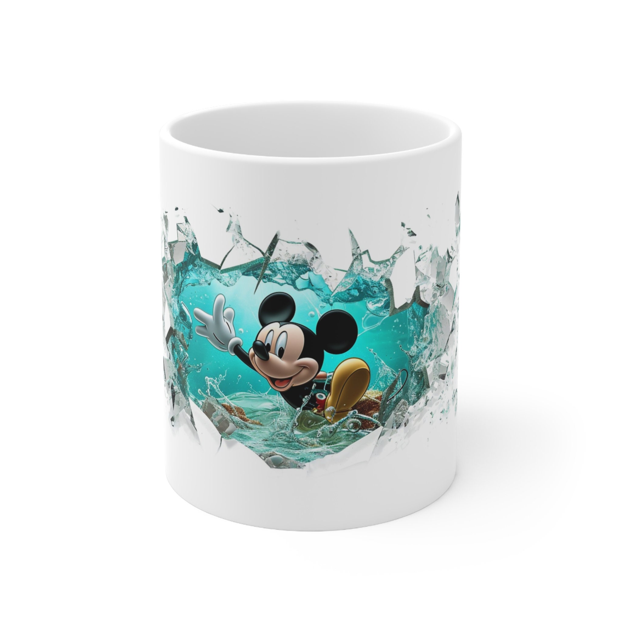 Playful Character Mug, Animated Splash Cup, Fun Coffee Mug, Whimsical ...