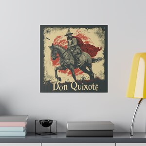 Don Quixote Art, Knight Canvas, Cervantes Inspired, Epic Tale Print ...