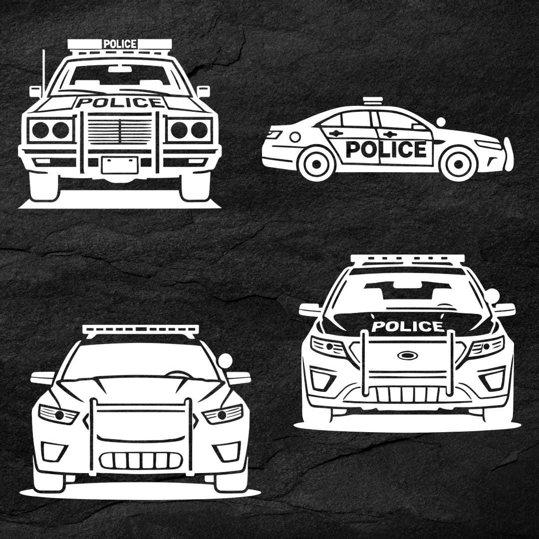 Police Cars Set - SVG, PNG, JPEG - Etsy