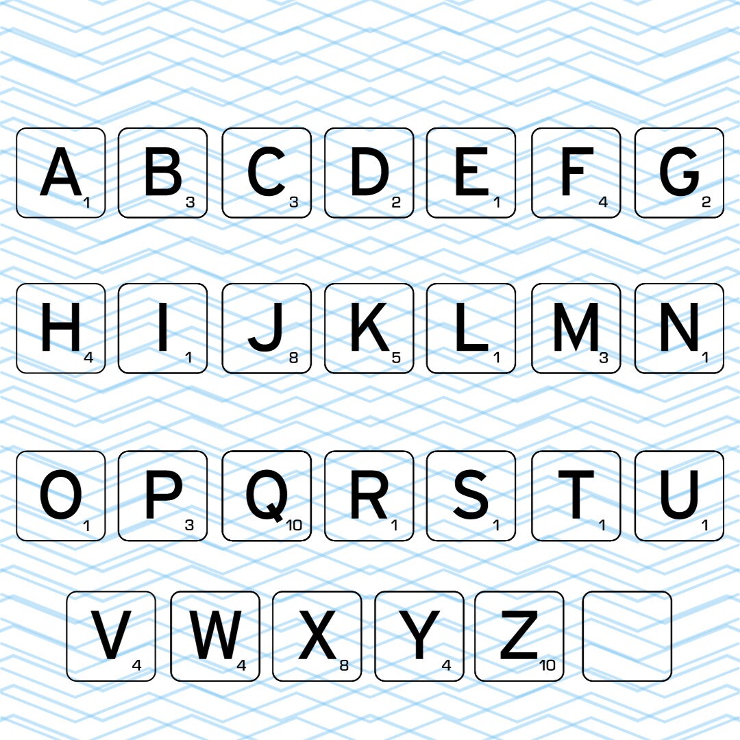 Scrabble Letter Tiles - Full Alphabet - SVG, PNG, JPEG - Etsy UK