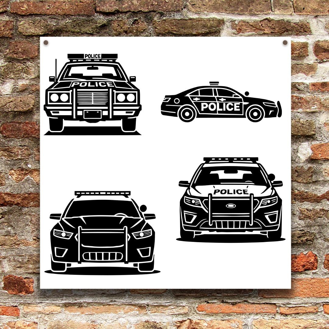 Police Cars Set - SVG, PNG, JPEG - Etsy