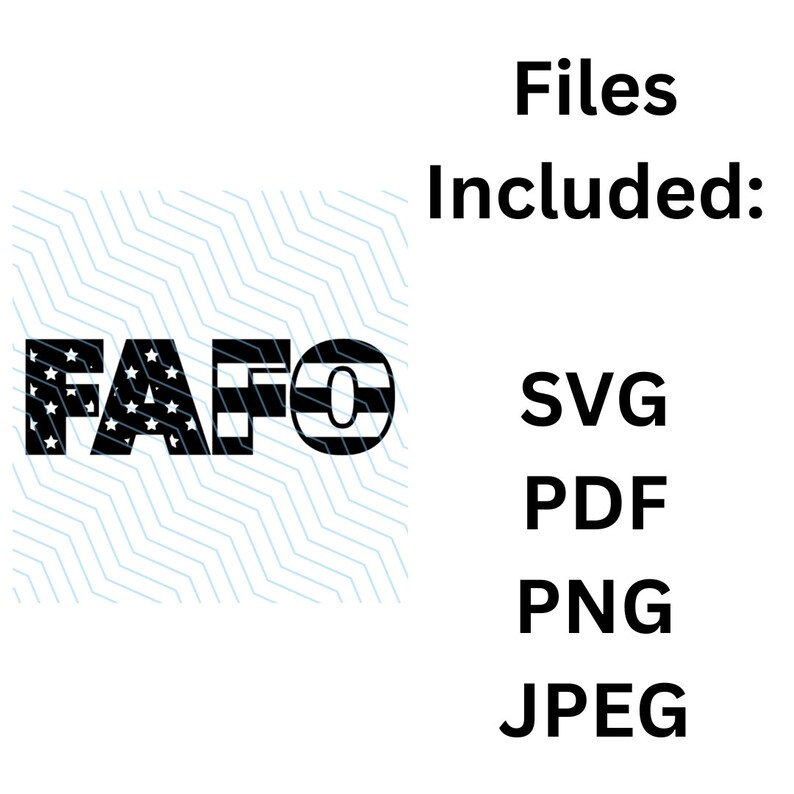 American Flag Themed FAFO Logo - SVG, PNG - Etsy