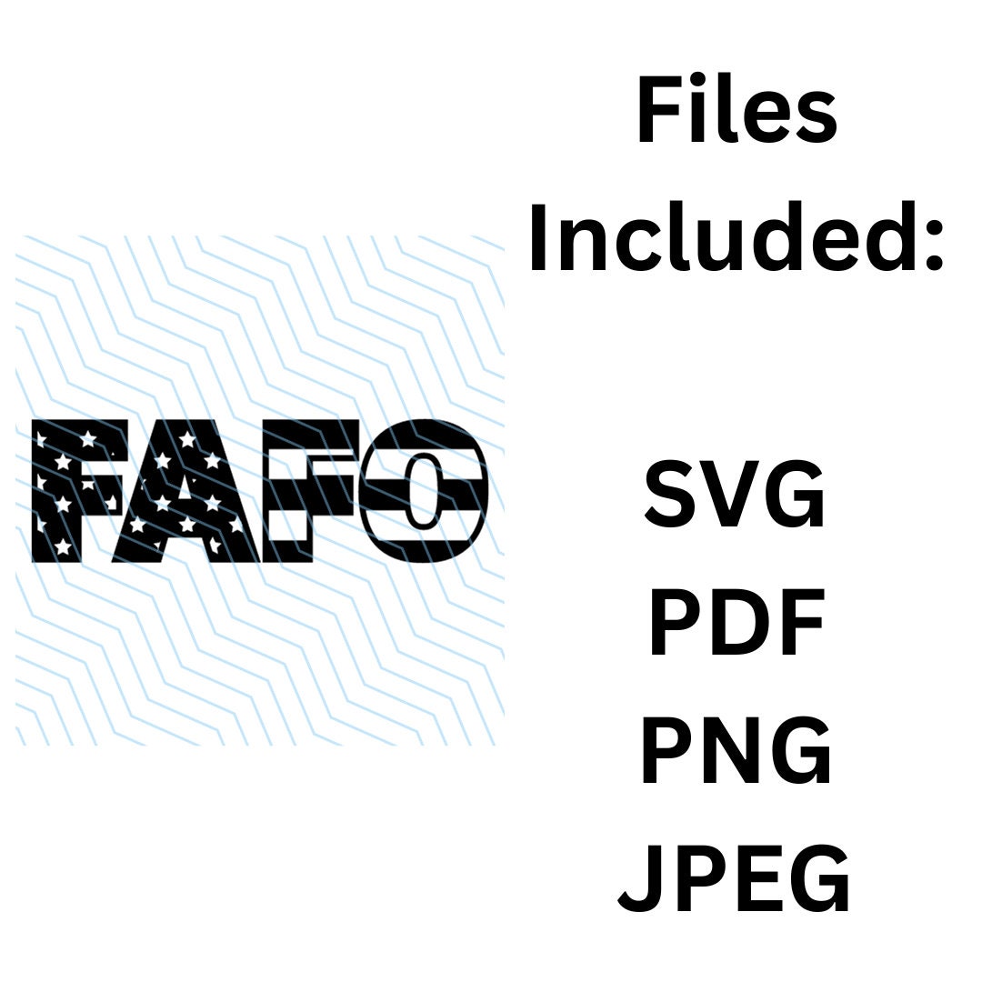 American Flag Themed FAFO Logo SVG, PNG - Etsy