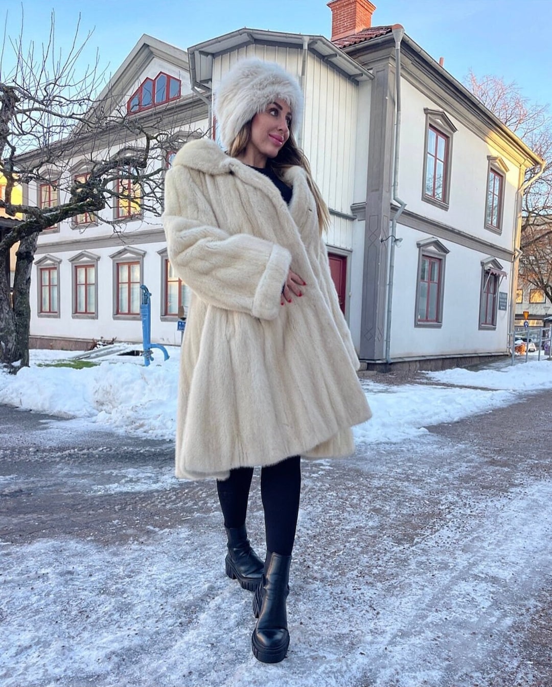 Saga Mink Palomino Mink Swagger Coat - Etsy