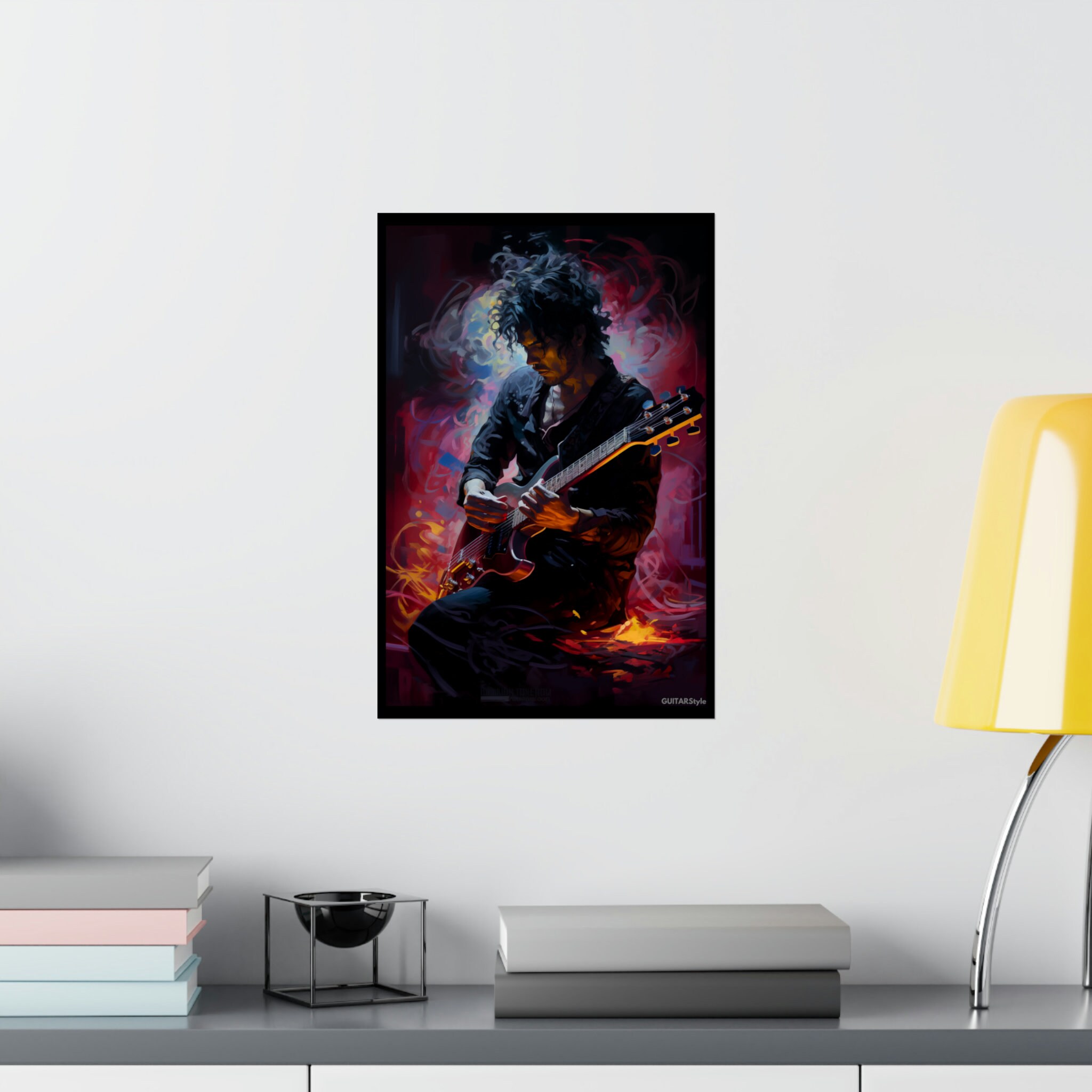 Rock Guitarist Poster Digital Download Music Poster for Music Lover ...
