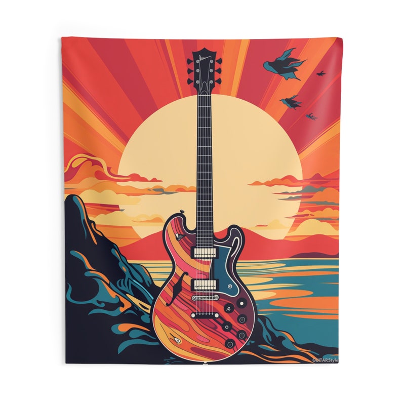 Guitar Tapestry - Etsy