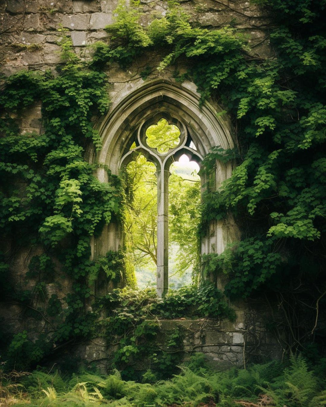 7 Stone Castle Window Images Bundle, Gothic Architecture, Castle Ruins ...