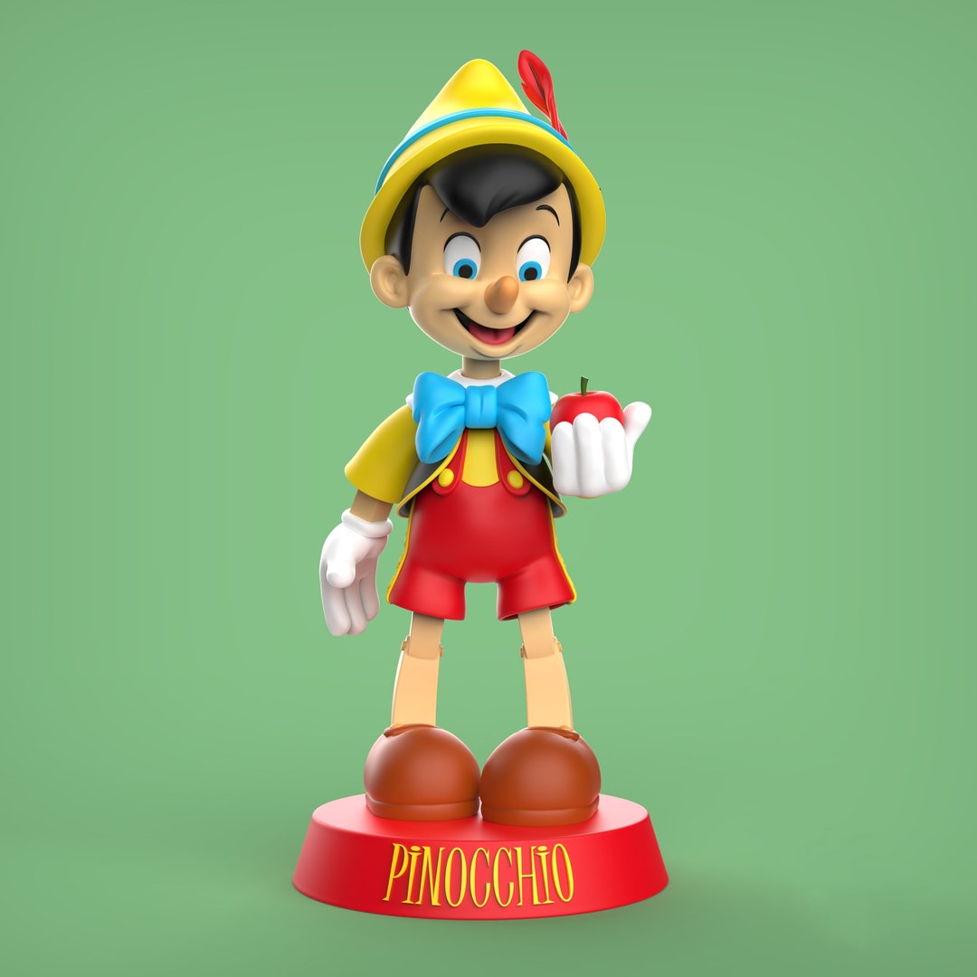 Pinocchio 3d Printed Hand Painted Fanart Figure Pinocchio Hand Made ...