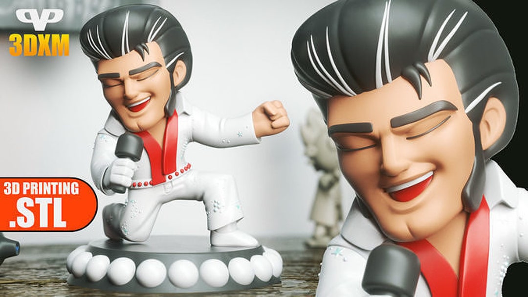 Elvis Chibi / 3d Printed / Collectible / Chibi /movie and Game 3D Model ...