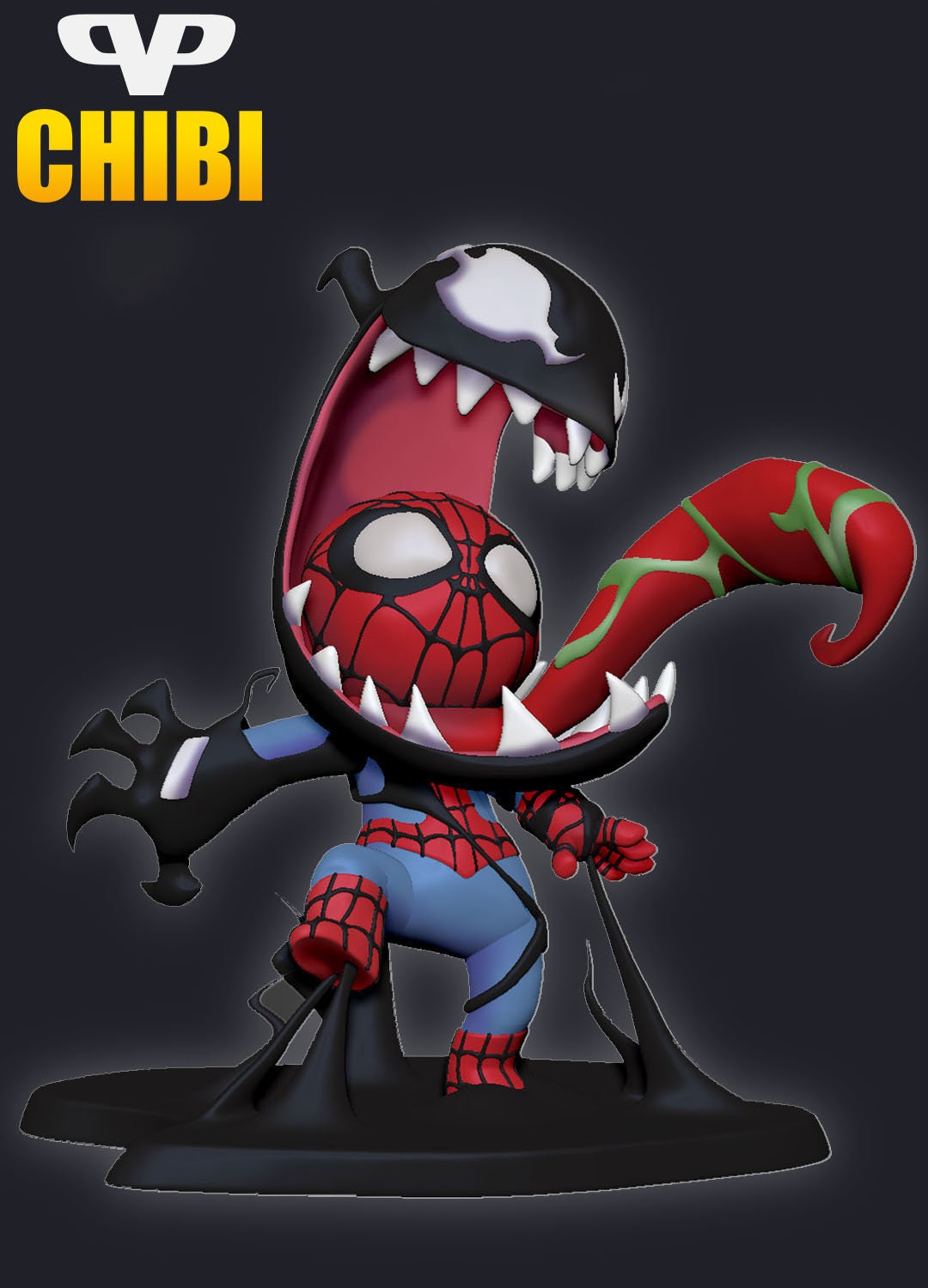 Venom Take Over Spider-man 3d Printed Hand Painted Figure Marvel Venom ...