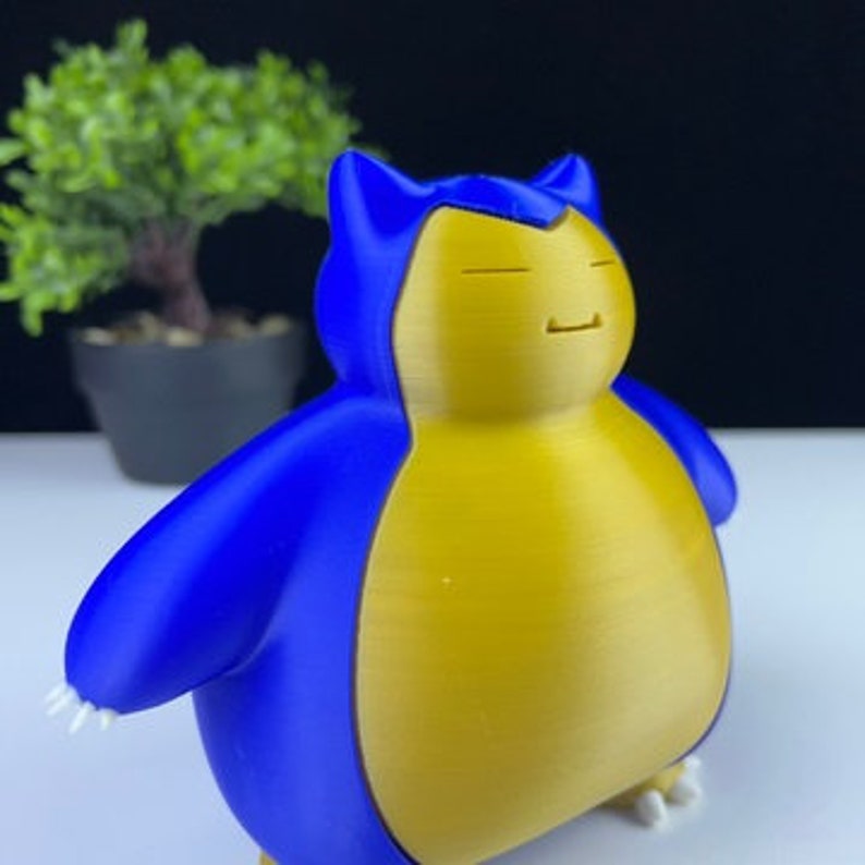 Snorlax Hand Pained 3d Printed Snorlax Birthday Gift Snorlax 3d Printed ...