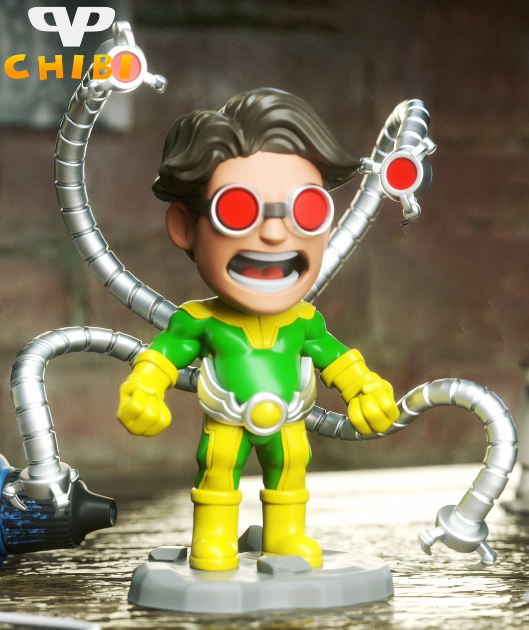 Dr Octopus 3d Printed Hand Painted Fanart Figure Octopus Hand Made ...