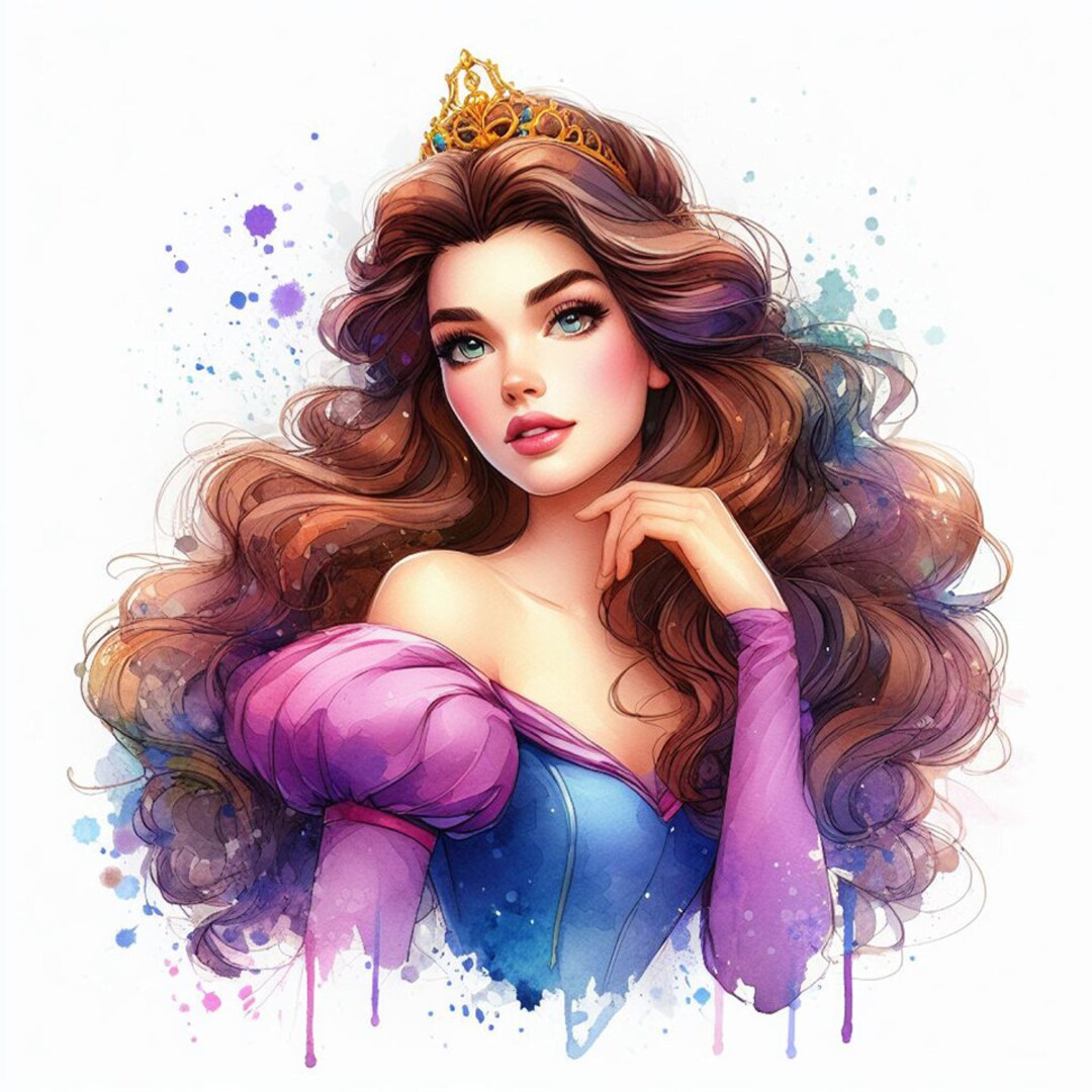 Girl Princess Theme Room Decor Princess Wall Art Colorful Princess ...