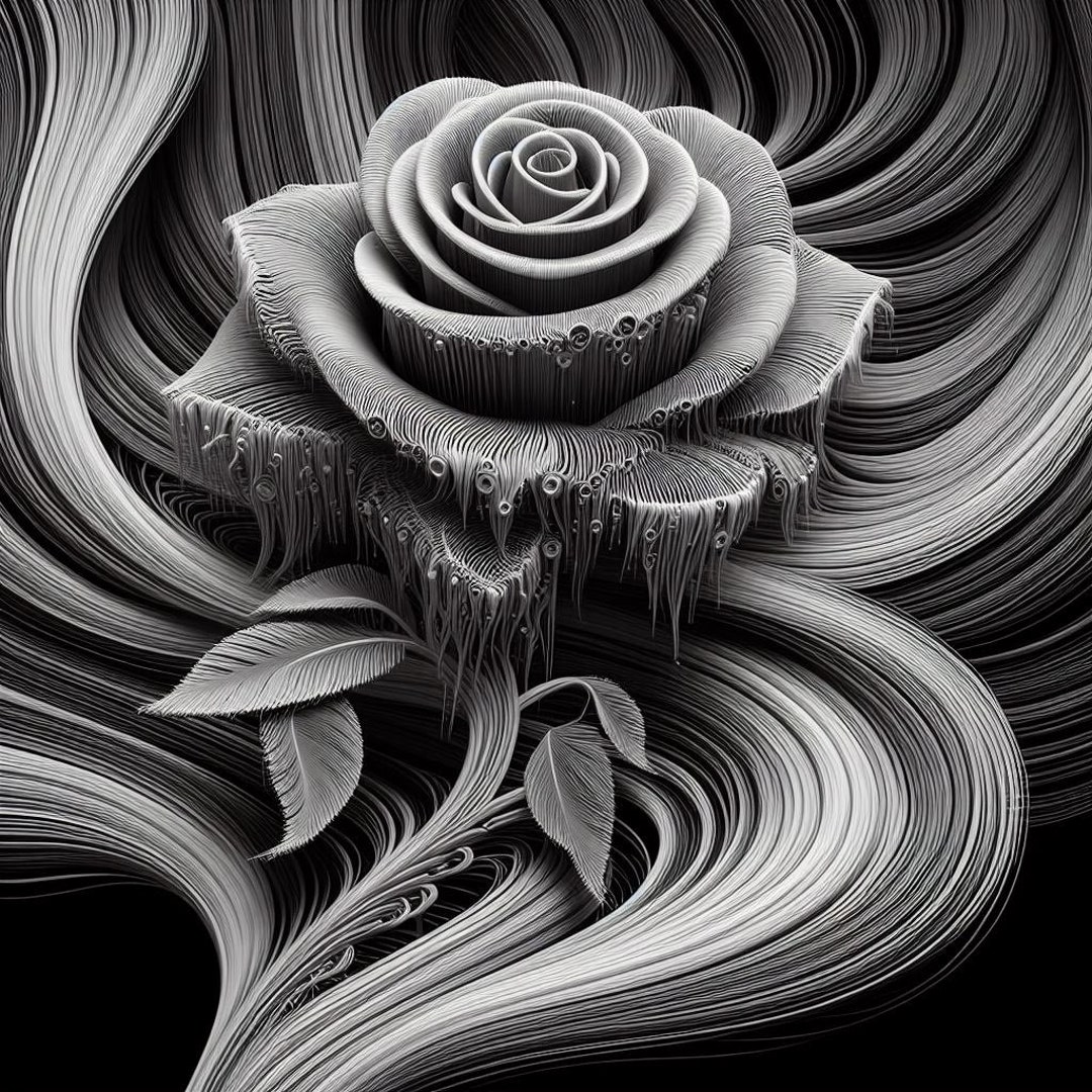 Rose Stl Hueforge 3D Printed Hueforge Prints Art & Collectibles - Etsy