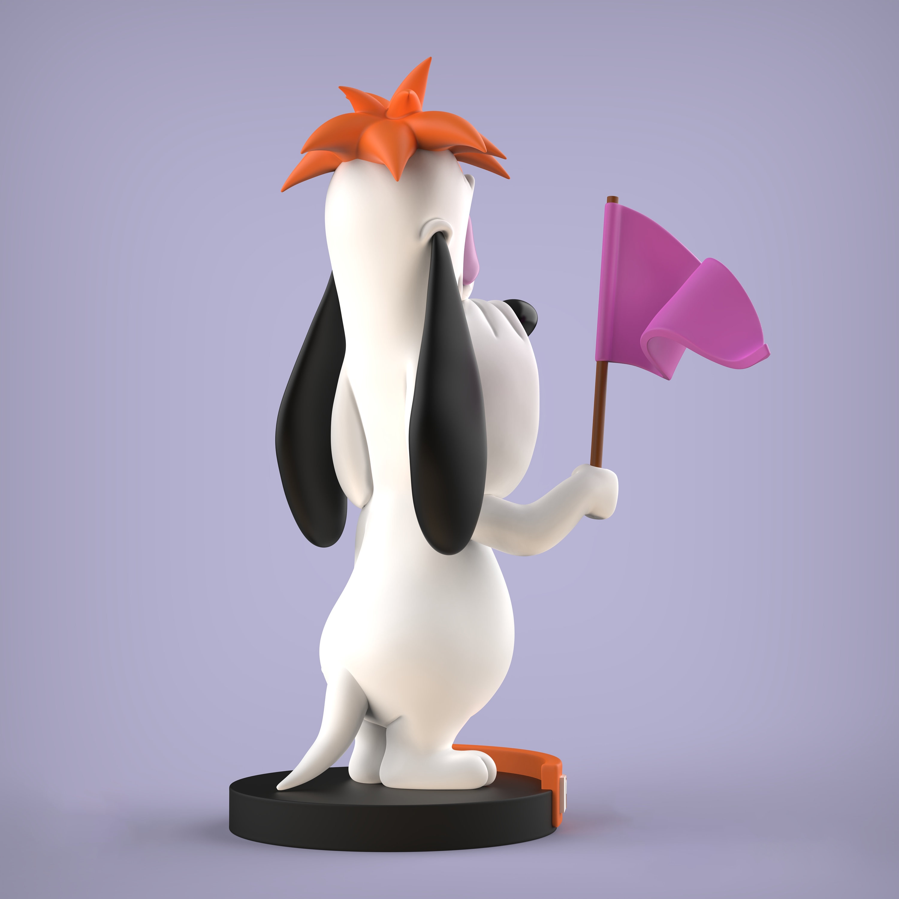 Droopy Dog Fanart 3d Printed Hand Painted Figure Dr Oopy Hand Made ...