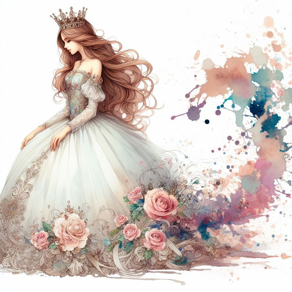 Girl Princess Theme Room Decor Princess Wall Art Colorful Princess ...