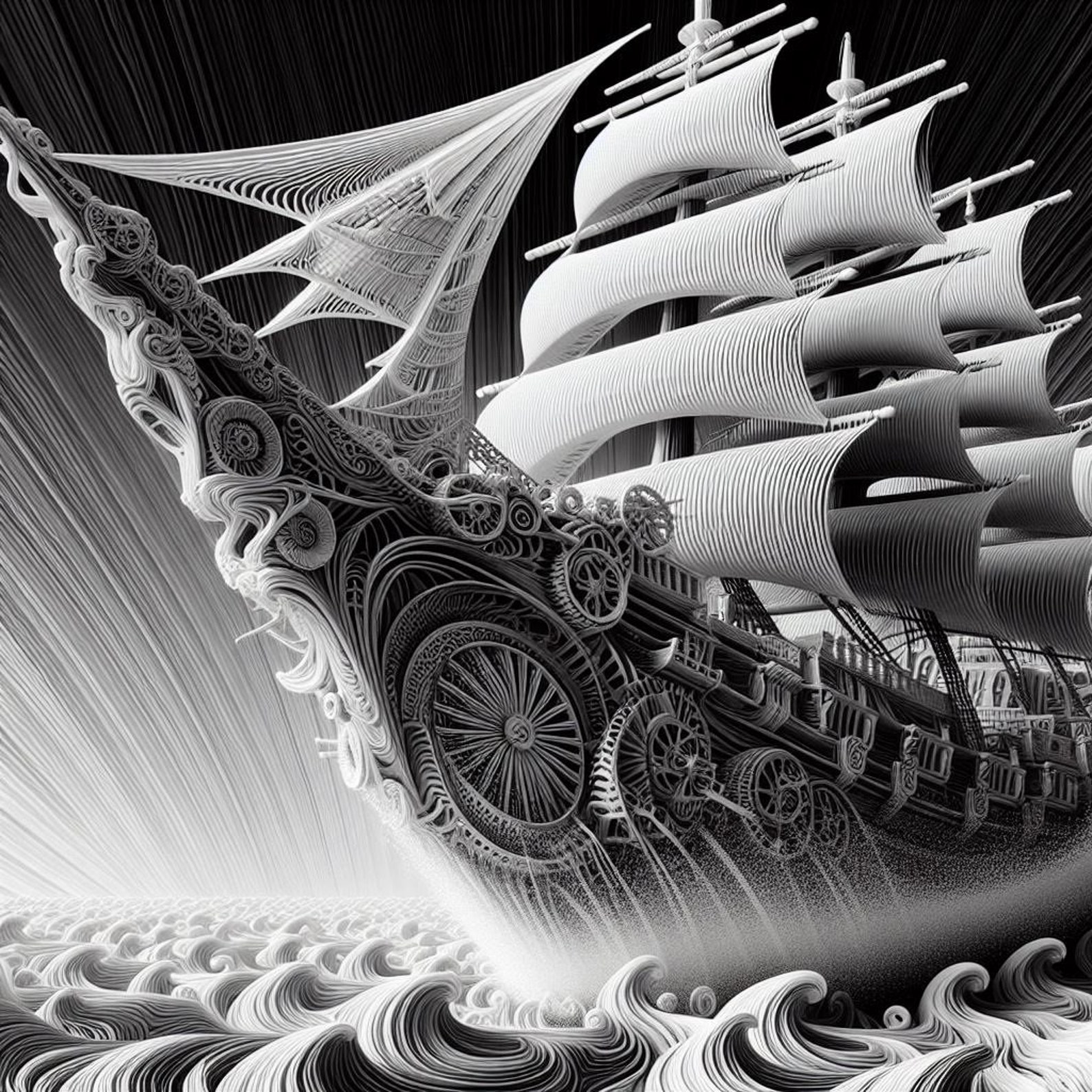 Pirate Ship Hueforge Stl File Ship 3d Printed Ship Wall Art Décor Ship ...