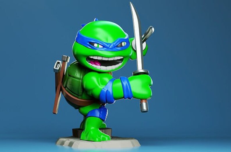 Leonardo Teenage Mutant Ninja Turtles TMNT 3d Printed Hand Painted ...