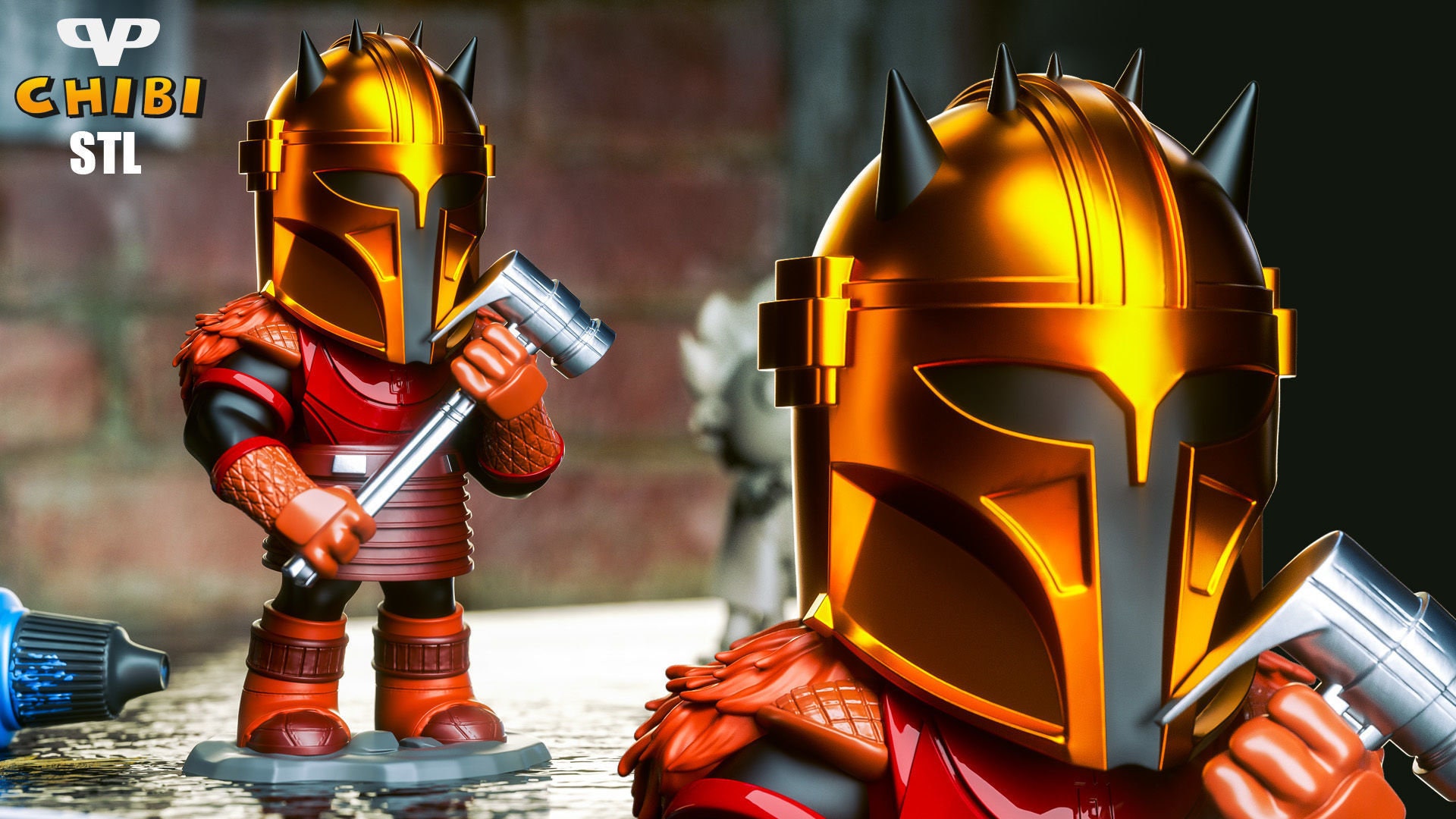 The Armorer Chibi / 3d Printed / Collectible / Chibi/miniature/movie ...