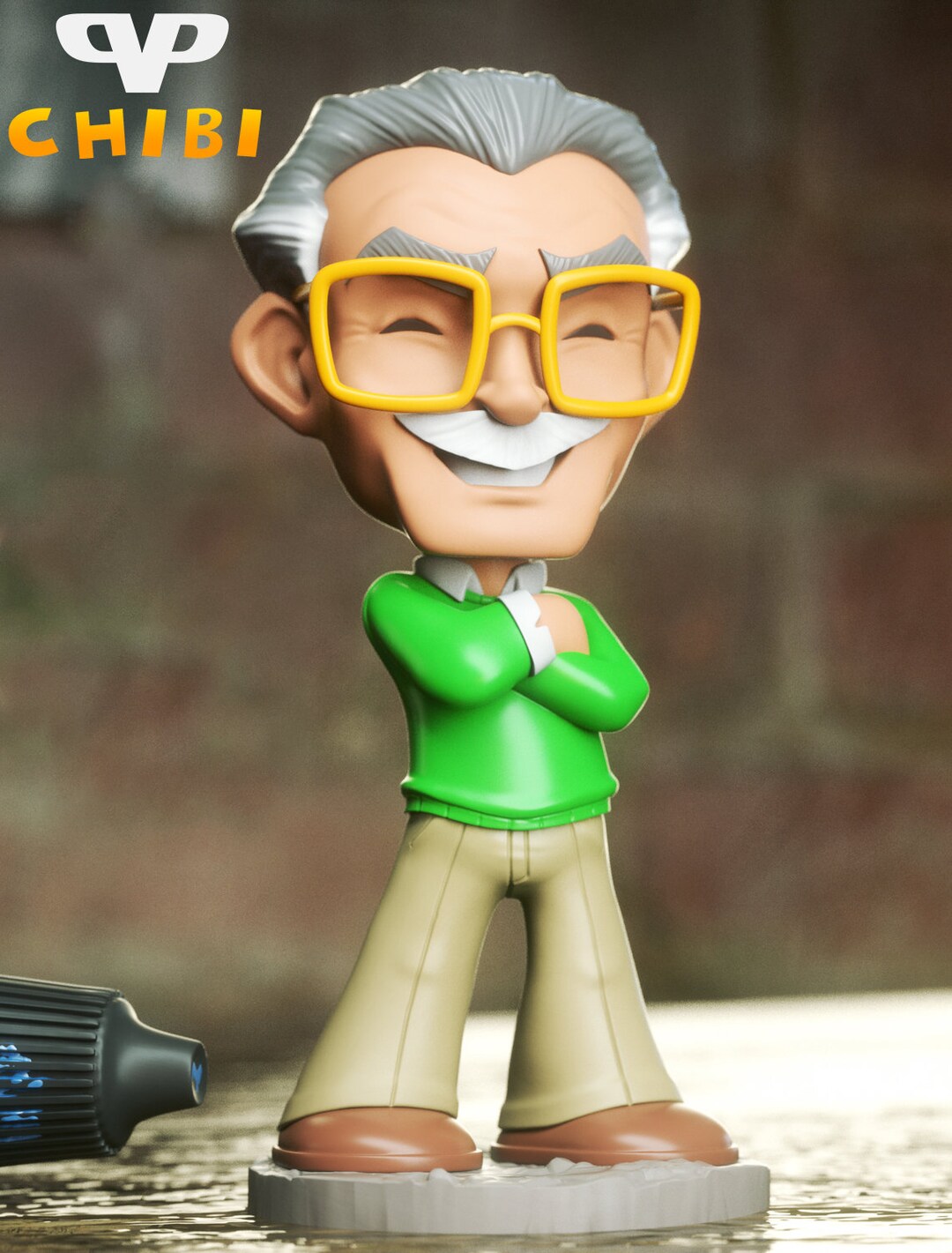 Stan Lee 3d Printed Hand Painted Figure Marvel Stan Lee Hand Made ...