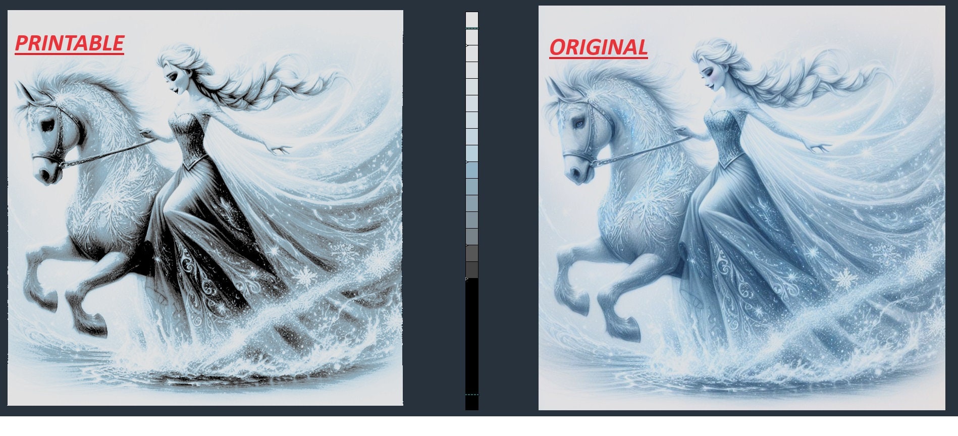 Snow Princess Hueforge Stl File Elsa 3d Printed Elsa Wall Art Décor ...