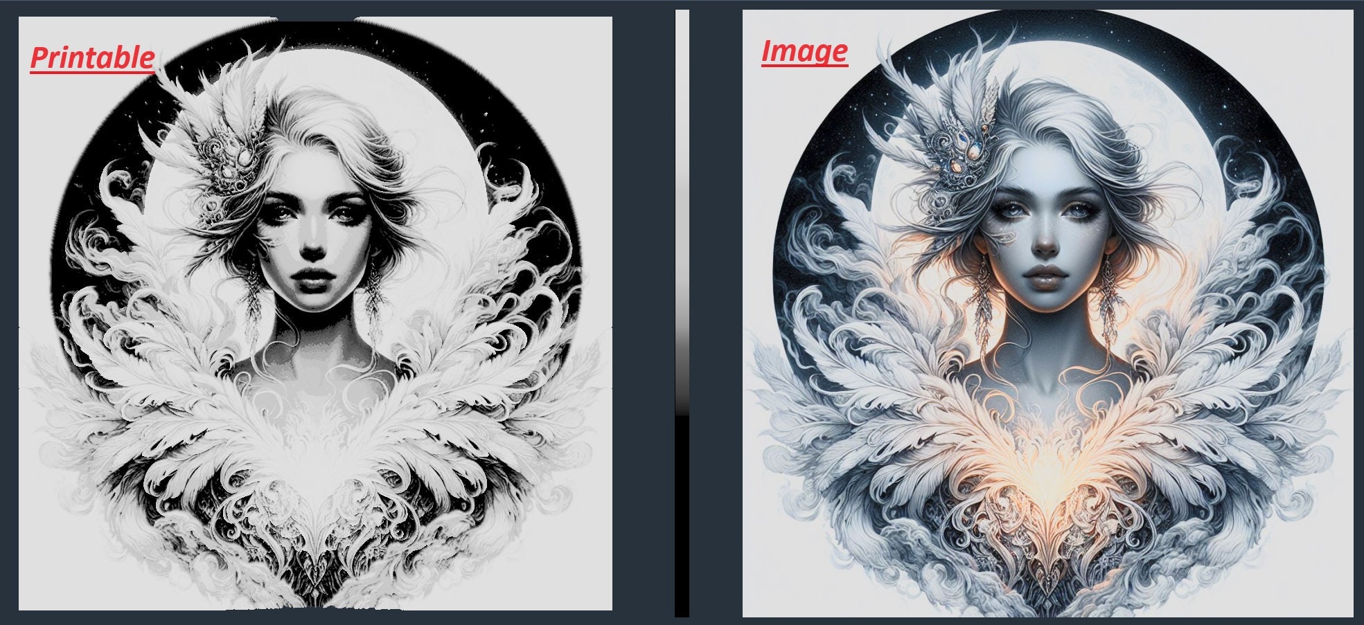 Goddess Hueforge Stl File Goddess 3d Printed Goddess Wall Art Décor ...