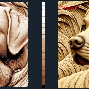 Wood Labrator Hueforge Stl File Labrator 3d Printed Labrator Wall Art ...