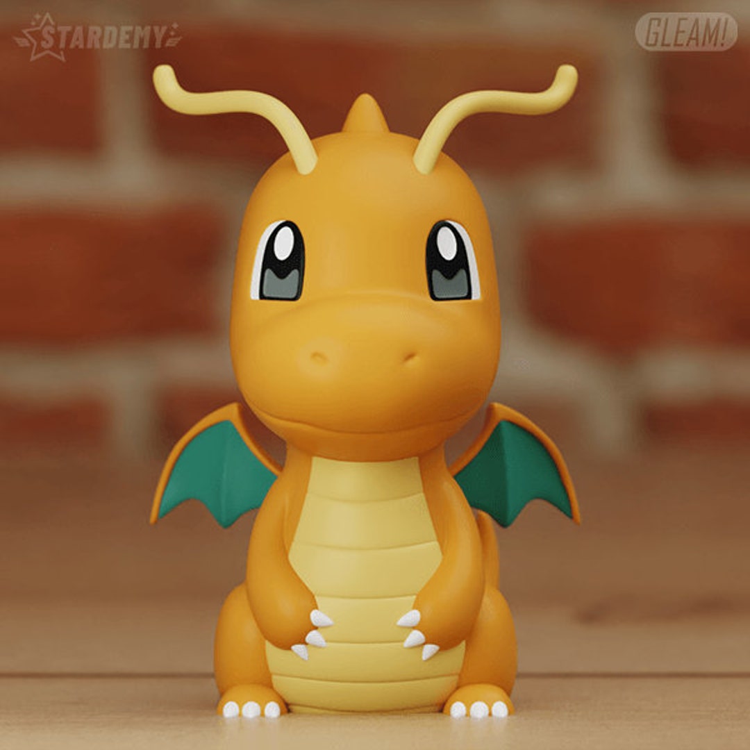 Dragonite 3d Printed Hand Painted Figure Fanart Hand Made Statue 3D ...
