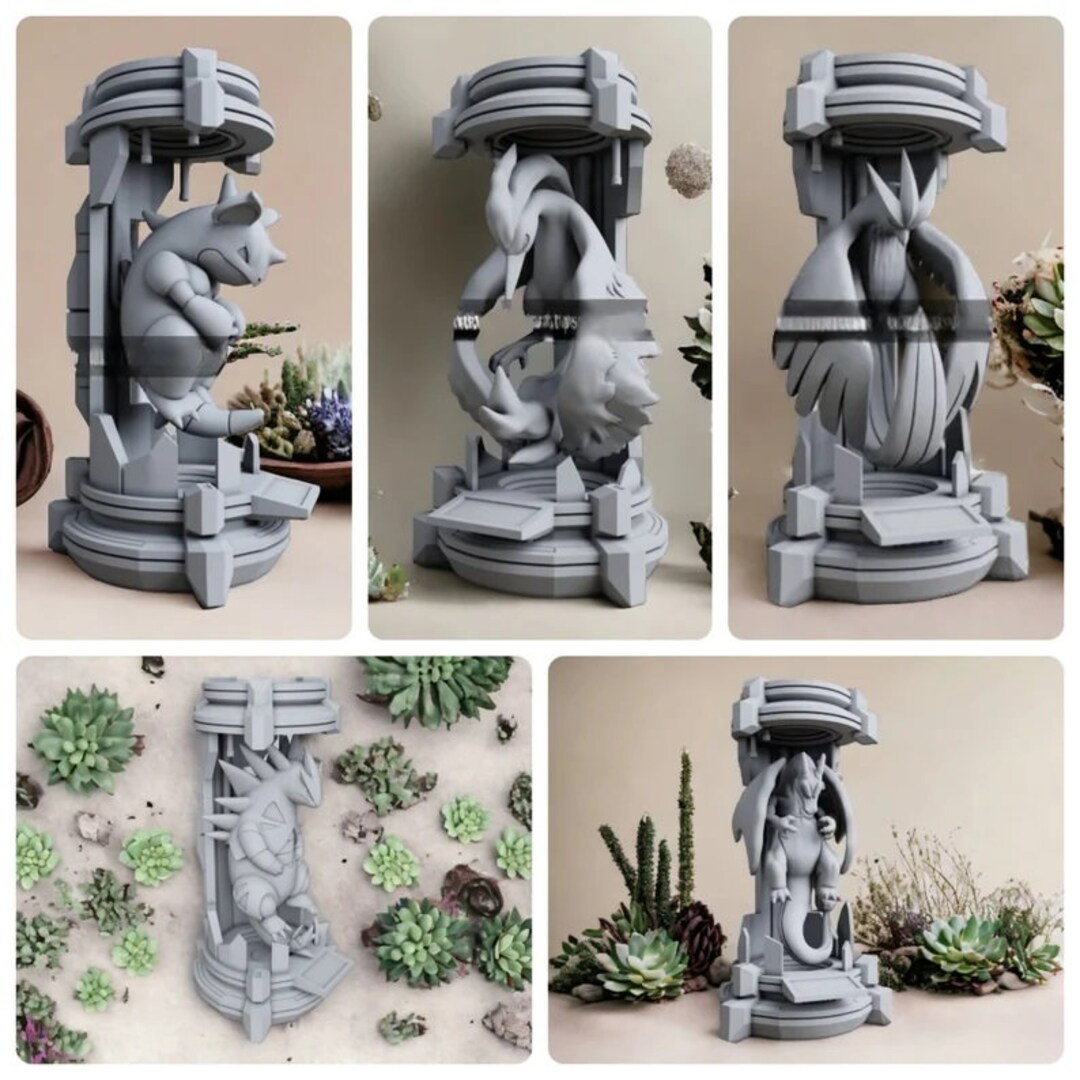 Pokemon in Lab High Quality 3D PRINT for 3D Printers Articuno Charizard ...