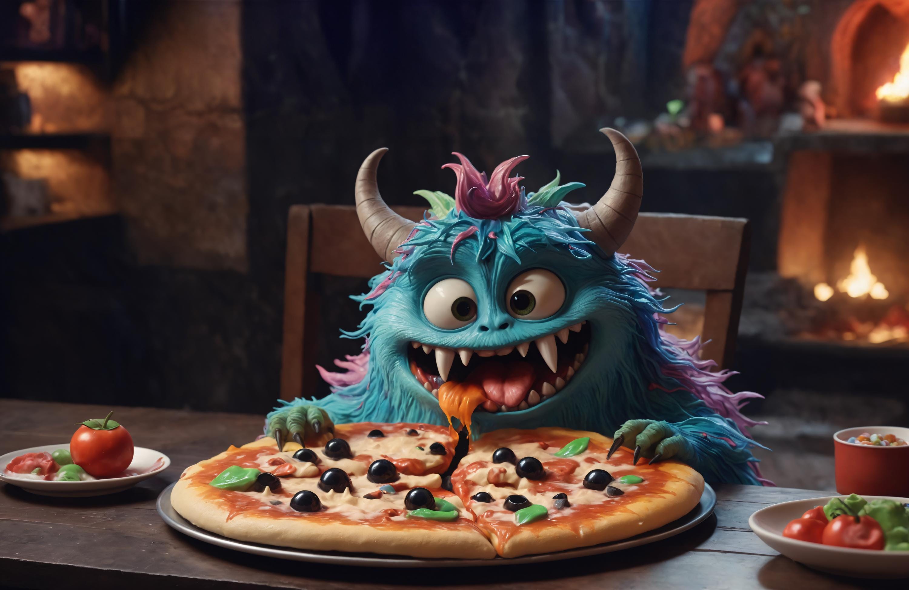 Pizza Monster Digital Download - Etsy