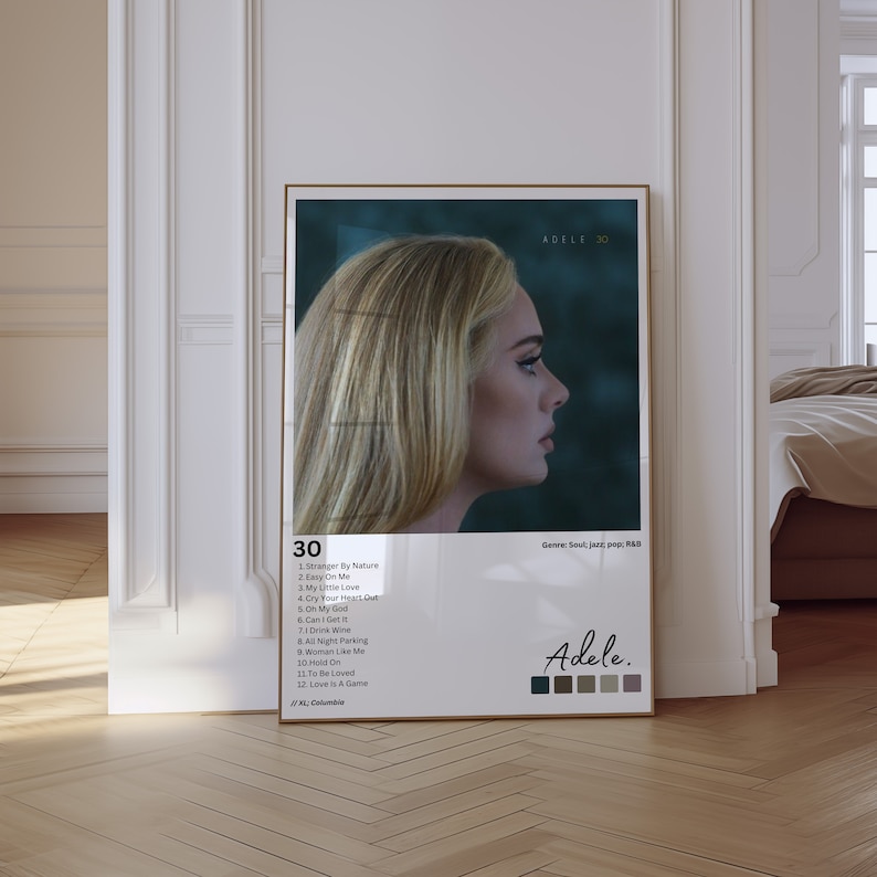 Adele Poster / 30 Poster / Album Cover Poster / Album Print / Music ...