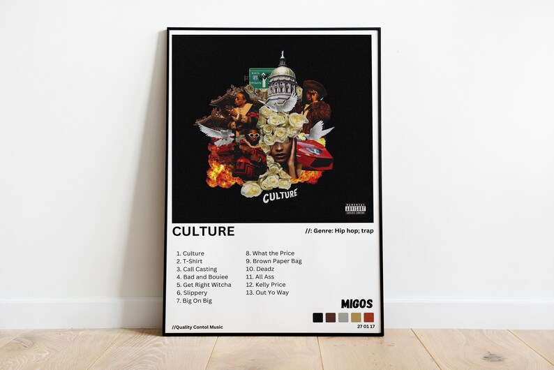 Migos Culture Three Design Bundle Digital Album Art Poster Download ...