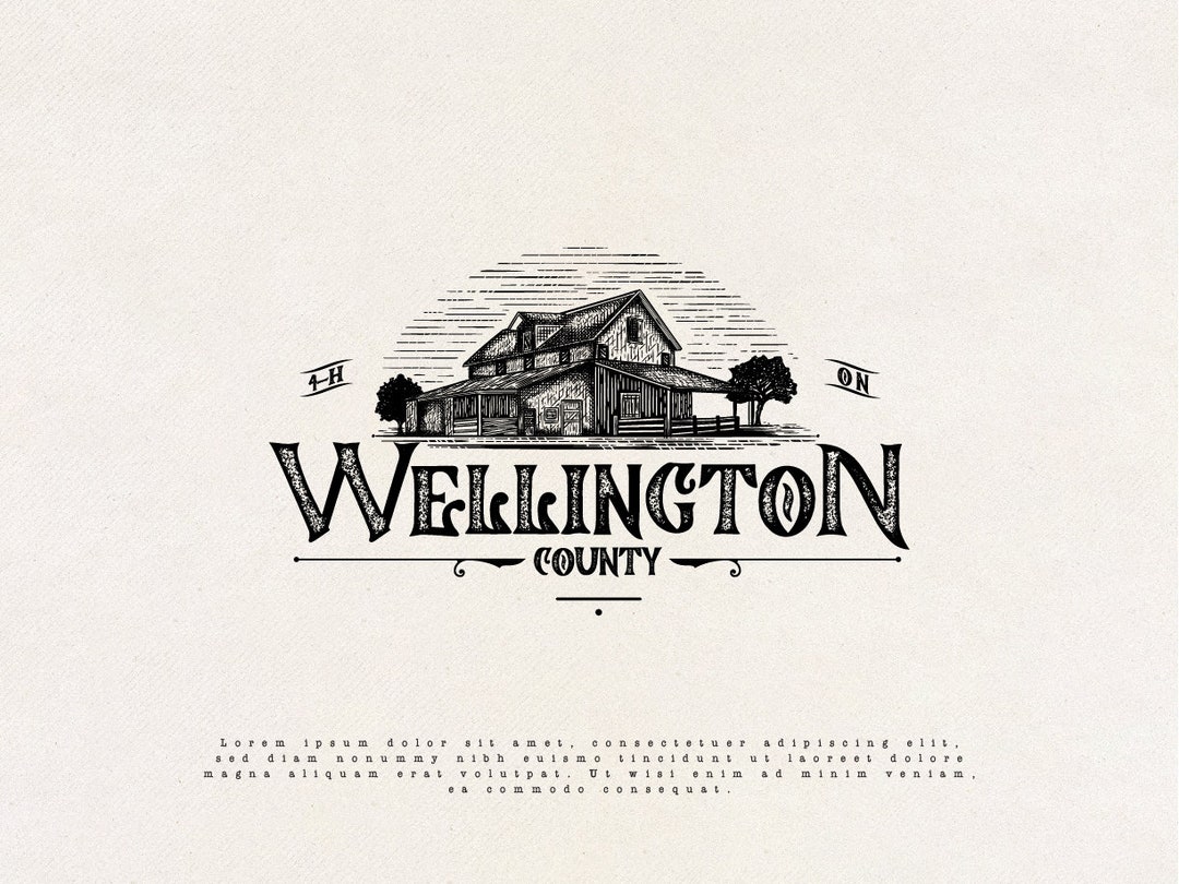 Premade Barn Logo Design, Family Barn Logo, Ranch Logo Design, Family ...