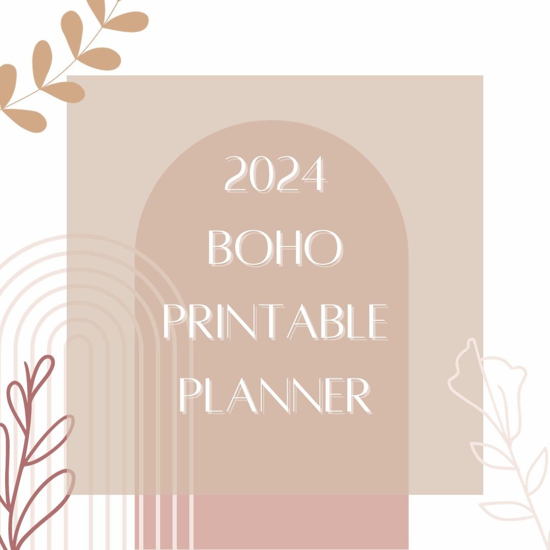 Boho Printable Planner - Etsy