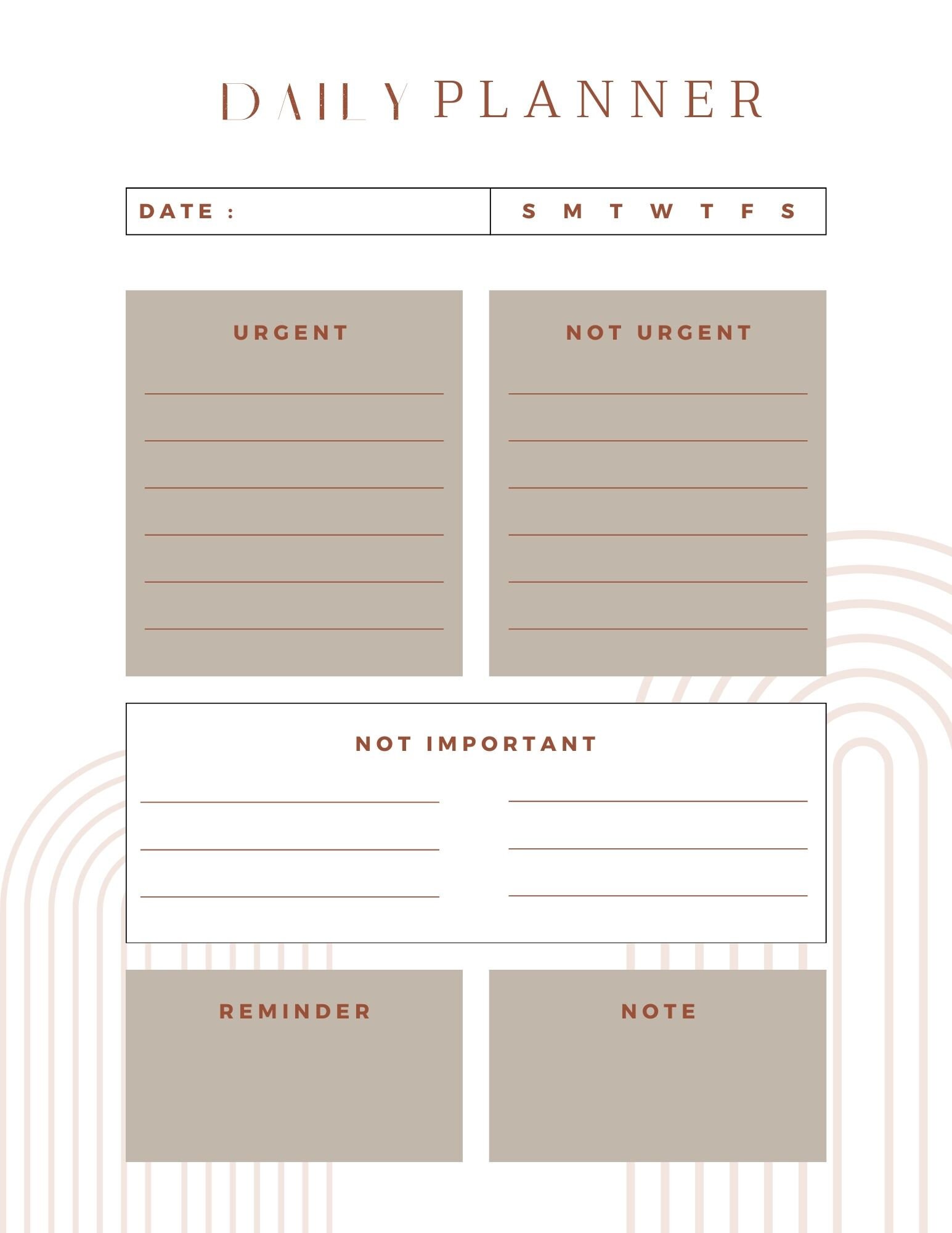 Boho Printable Planner - Etsy