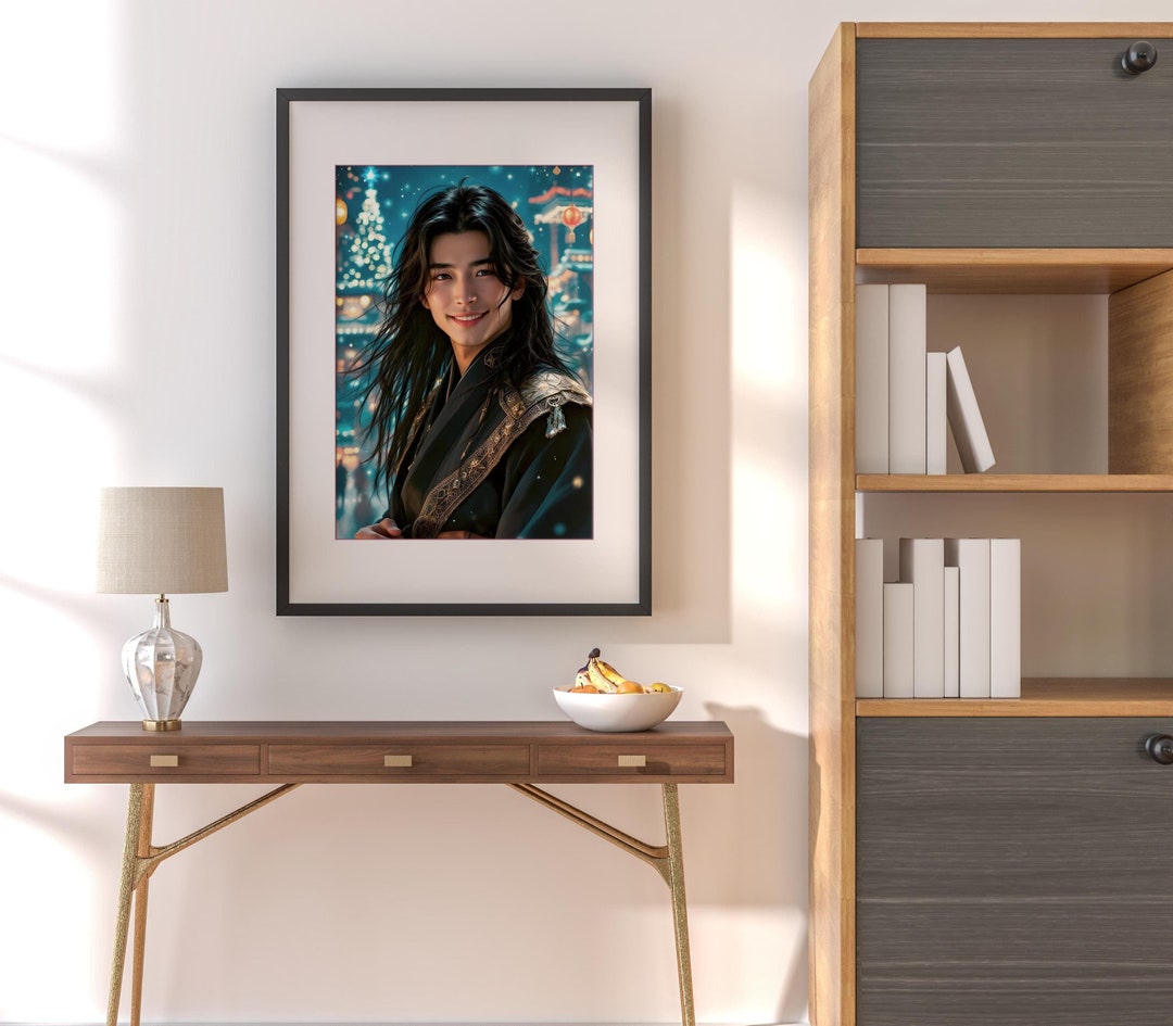 Fairy Tale Asian Christmas Prince Poster – Beautiful Holiday Digital ...