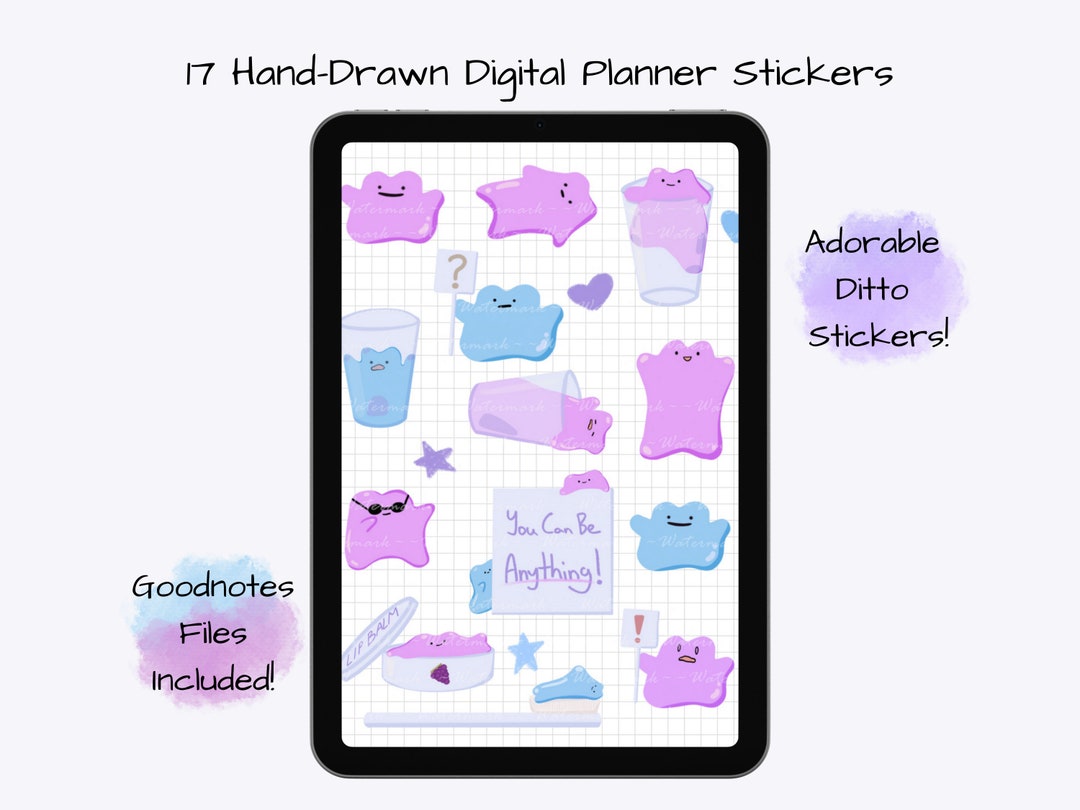Ditto Digital Planner Stickers for Goodnotes Digital Journal Stickers ...